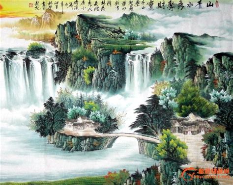 山青水秀绘画 山青水秀风景画 山青水秀 第6页 大山谷图库