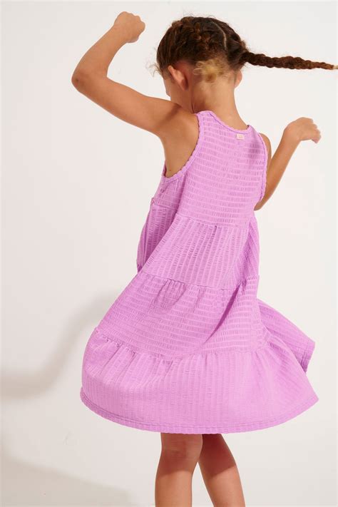 Girls Mignons Groove Pink Shirred Mini Dress Banana Moon®