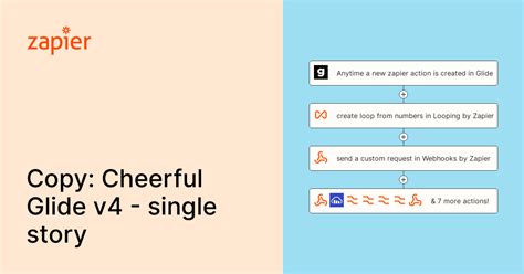 Anytime A New Zapier Action Is Created In Glide Create Loop From
