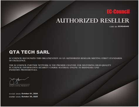 Qta Tech Becomes An Authorized Reseller Of Ec Council A Global Leader