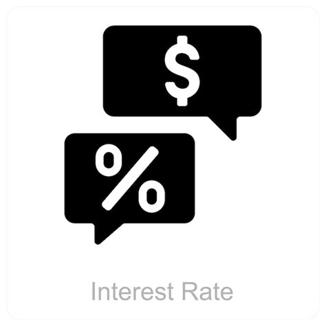 Premium Vector Interest Rate Icon