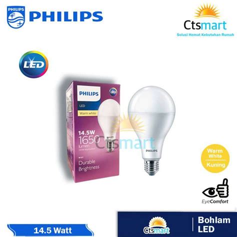 Jual Lampu LED Philips Watt Kuning Warm White W Watt W Di Seller CtsMart