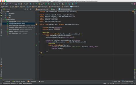 Snack Bar Android Developer