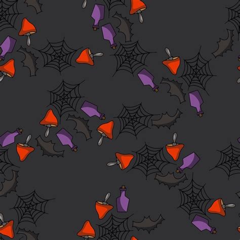 Premium Vector Creepy And Cute Halloween Seamless Pattern Art