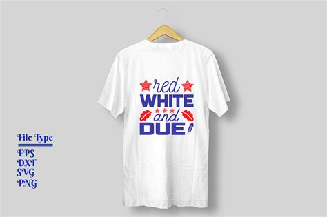 Red White And Due Svg Graphic By Aspire Fabric · Creative Fabrica
