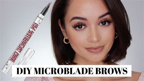 Benefit Brow Microfilling Pen Diy Microblade Brows Youtube