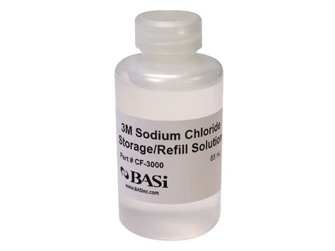 Basi 3m Potassium Chloride 3m Kcl Storagerefill Solution Basi