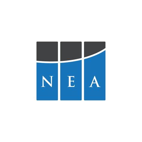 Nea Letter Logo Design On White Background Nea Creative Initials