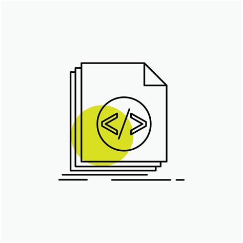 Code Codage Dossier Programmation Icône De Ligne De Script 13031558