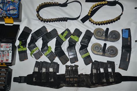 Suspected Molotov Cocktails 22000 Rounds Of Ammunition Found At San