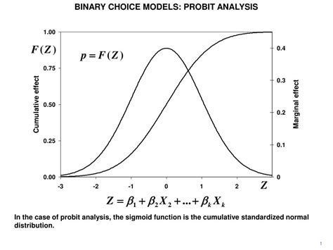 PPT BINARY CHOICE MODELS PROBIT ANALYSIS PowerPoint Presentation