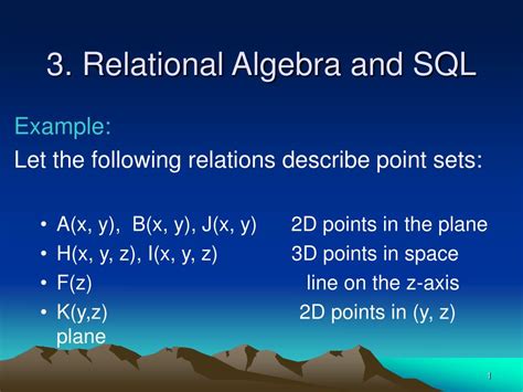 Ppt 3 Relational Algebra And Sql Powerpoint Presentation Free Download Id 999450