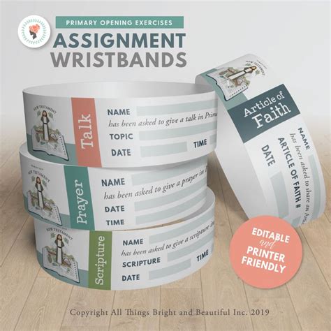 2019 Lds Primary Come Follow Me New Testament Assignment Cards