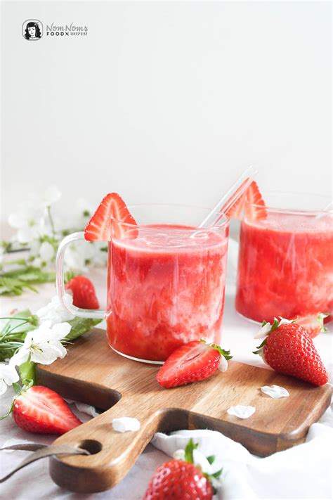 Fruchtig Frischer Erdbeer Kefir Mocktail Nom Noms Food