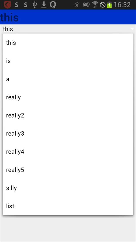 Selection Widget