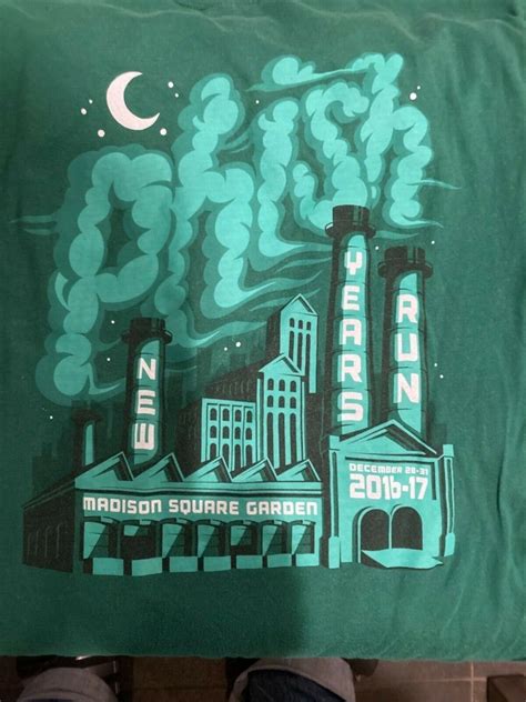 Phish Tour T Shirt 2016 2017 Msg Forest Green Small Gem