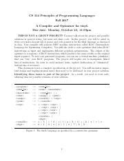 Proj Pdf Cs Principles Of Programming Languages Fall A