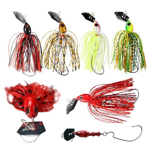 1pcs 18g Chatterbait Fishing Lures Skirts Jigs Bait Saltwater