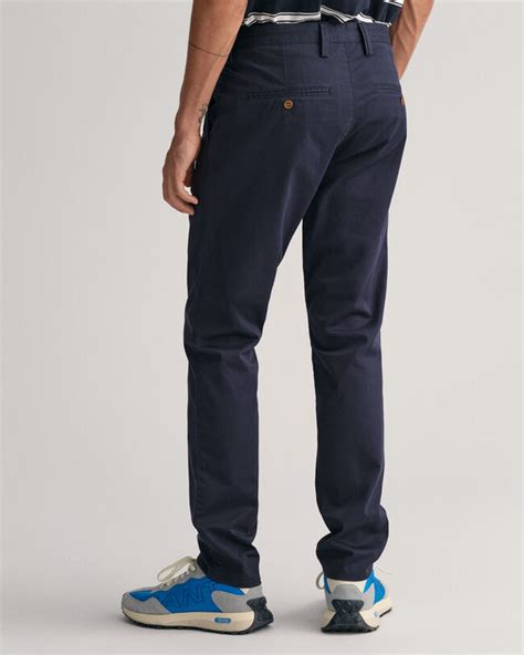Slim Fit Twill Chinos Gant
