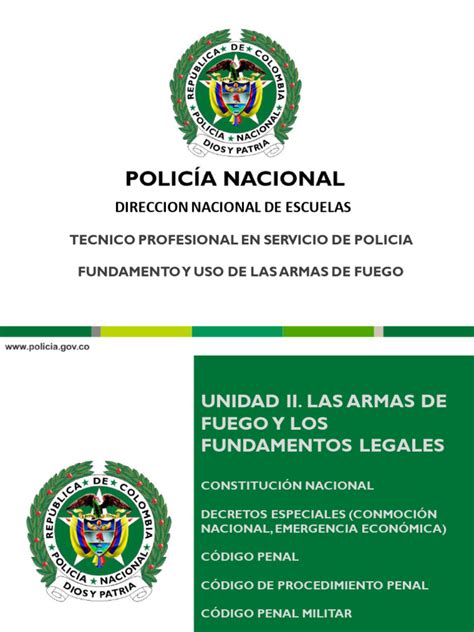 Unidad 2 Fundamentos Y Uso De Las Armas De Fuego Pdf Justicia