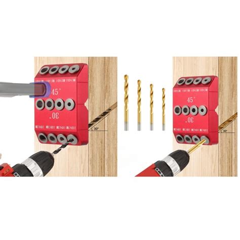 304590° Angle Drill Hole Guide Jig For Angled And Straight Holecable