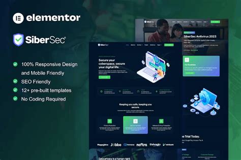 CyberSec Cyber Security Services Elementor Template Kit