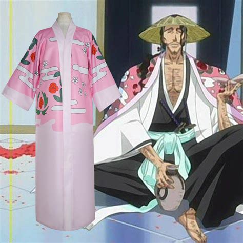 Bleach Kyoraku Shunsui Cartoon Character Cosplay Costume Anime Cloak