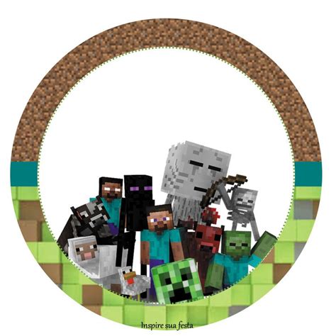 Minecraft Kit Digital Gratuito Inspire Sua Festa Mine Craft