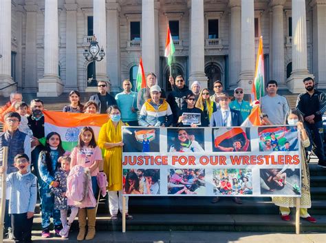 पहलवानों के समर्थन में ऑस्ट्रेलिया में भी आंदोलन भारतीय मूल के लोग