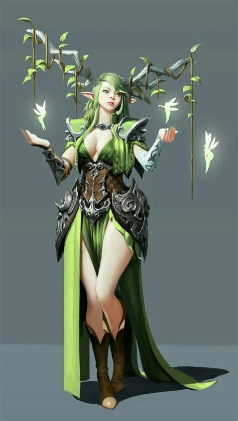 Female Elf Druid Pathfinder Pfrpg Dnd Dandd D20 Fantasy Female