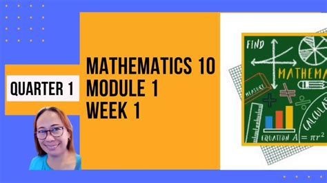 quarter 1 module 1 week 1 grade 10 mathematics quarter 1 module 1