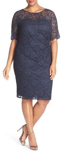 Xscape Evenings Plus Size Womens Shimmer Lace Side Ruched Cocktail