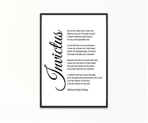 Printable Invictus Poem Printable Calendars At A Glance