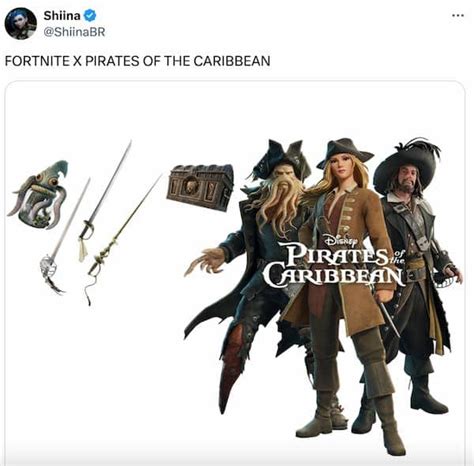 Pirates Of The Caribbean Skins Are Coming To Fortnite According To