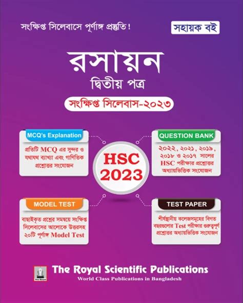 Chemistry 2nd Paper Hsc Short Syllabus 2023 রসায়ন ২য় পত্র