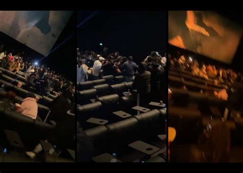 Video Tikko Kinoteātri Izcēlies Pamatīgs Kautiņš Iesaistīti Daudzi Cilvēki
