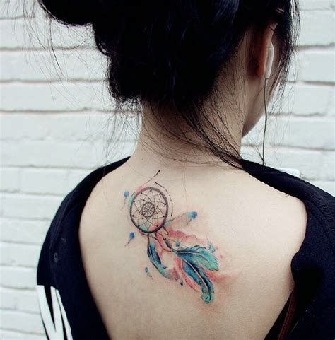 适合年轻女生的后背图腾纹身图片 优美图库