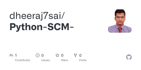 Sai Dheeraj Yarra On Linkedin Github Dheeraj7saipython Scm