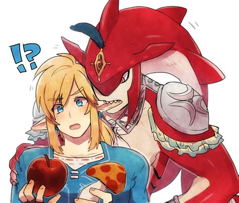 Link And Sidon The Legend Of Zelda And More Drawn By Yuma Zero Danbooru