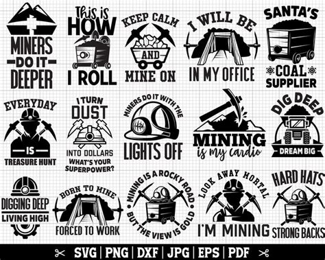 Miner Svg Bundle Mining Bundle Svg Miner Cricut Miner Png Miner