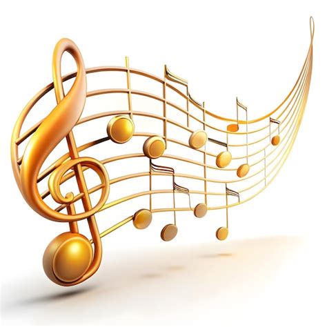 Musical Notes Melody Premium Ai Generated Image