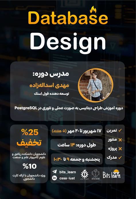 Cssa Iust On Linkedin 📈 Database Design Course دوره آموزش طراحی