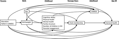 Dag Illustrating Hypothesized Relationships Between Variables Time