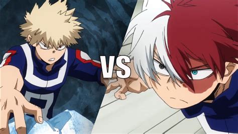 Todoroki Vs Bakugo Full Fight Youtube