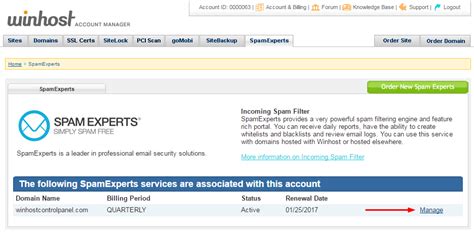 Setting Up The Spamexperts Email Filtering Service Winhost Blog