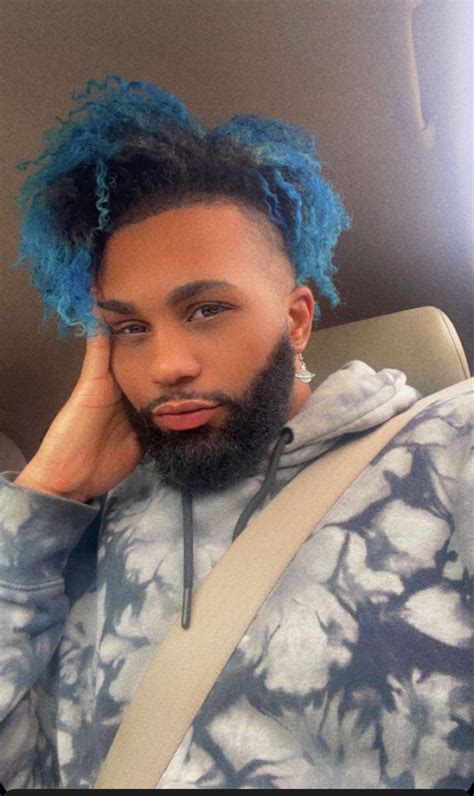 Blue Hair Black Men Black Man Black People