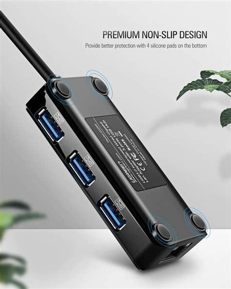 Купить Адаптер Ugreen HUB USB 3.0 Ethernet арт. 773