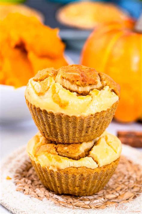 Keto Pumpkin Cheesecake Muffins Myketoplate