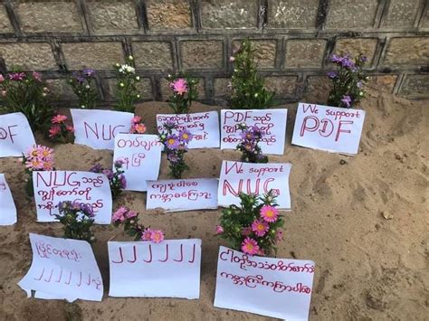 ခင်ဦးတွင် ပြိုင်တူ စုရုံး ၂၂၂၂၂၂ သပိတ်တွင် ပါဝင်ကြရန်နှင့် ဖက်ဆစ် စစ်တပ်ဆန့်ကျင်ရေး သပိတ်ပ