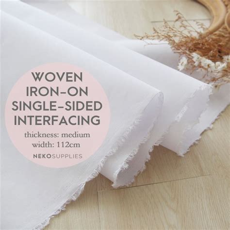 Iron On Single Sided Woven Fusible Interfacing Interlining Fabric